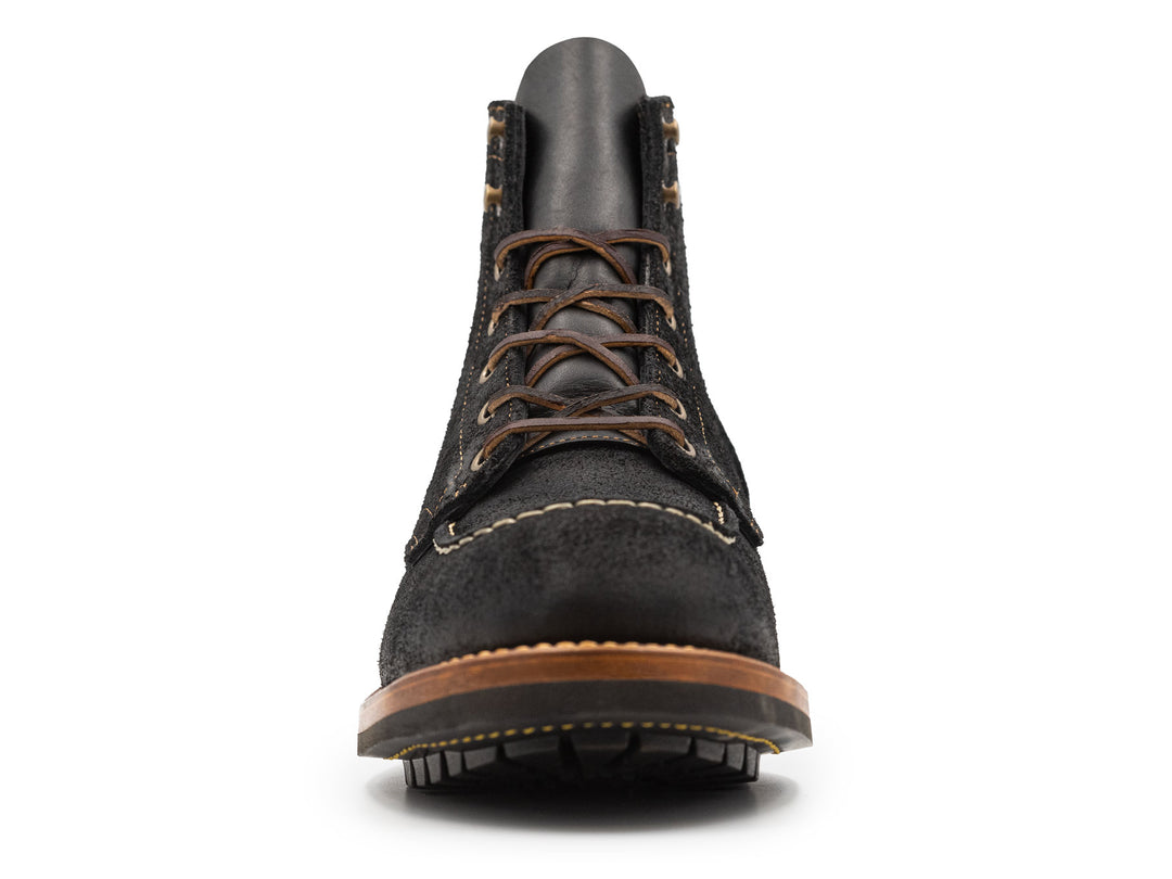 Black Oiled Rough Out Moc Toe – Truman Boot Co.