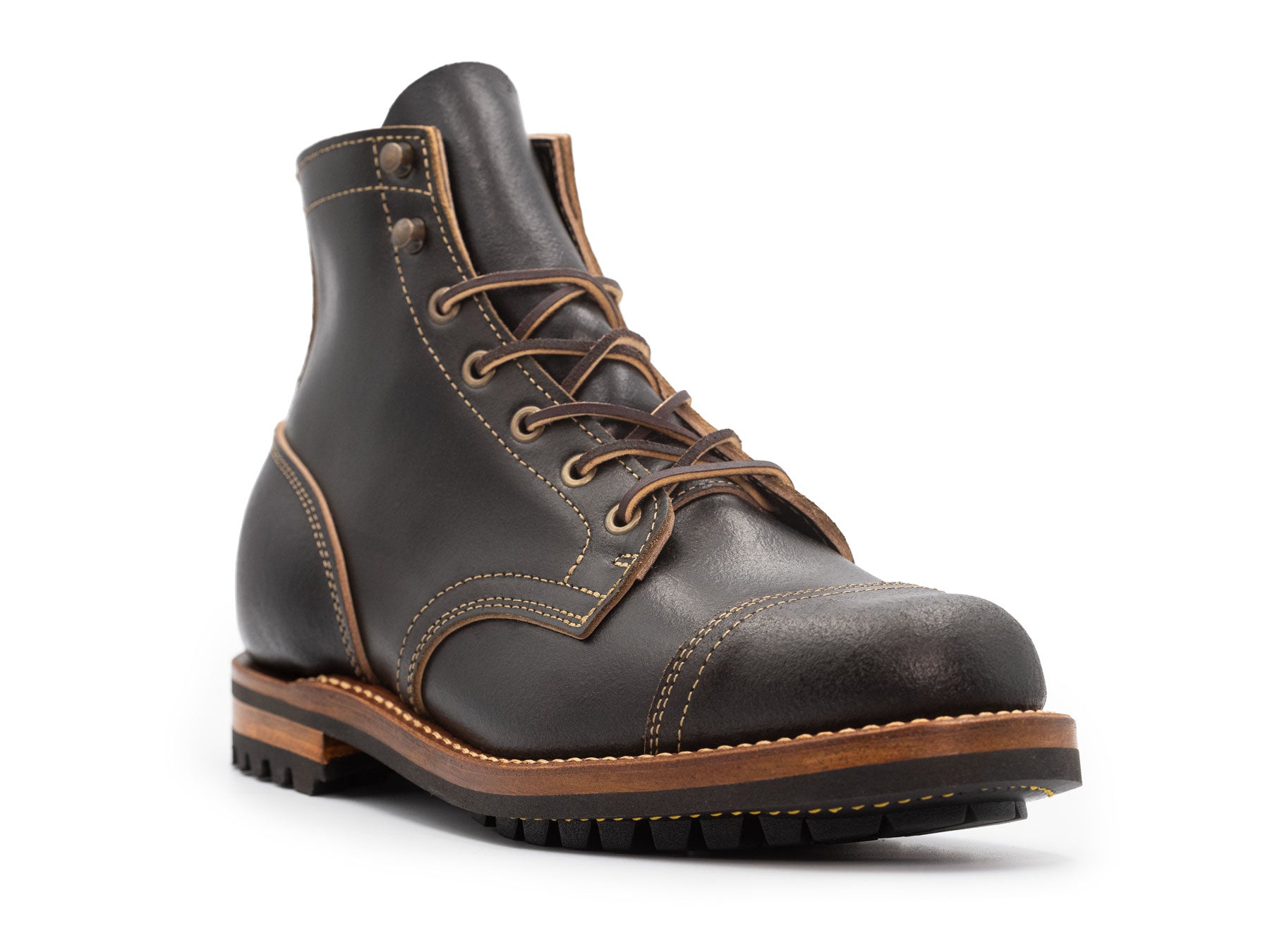 Black Waxed Flesh | Cap Toe – Truman Boot Co.