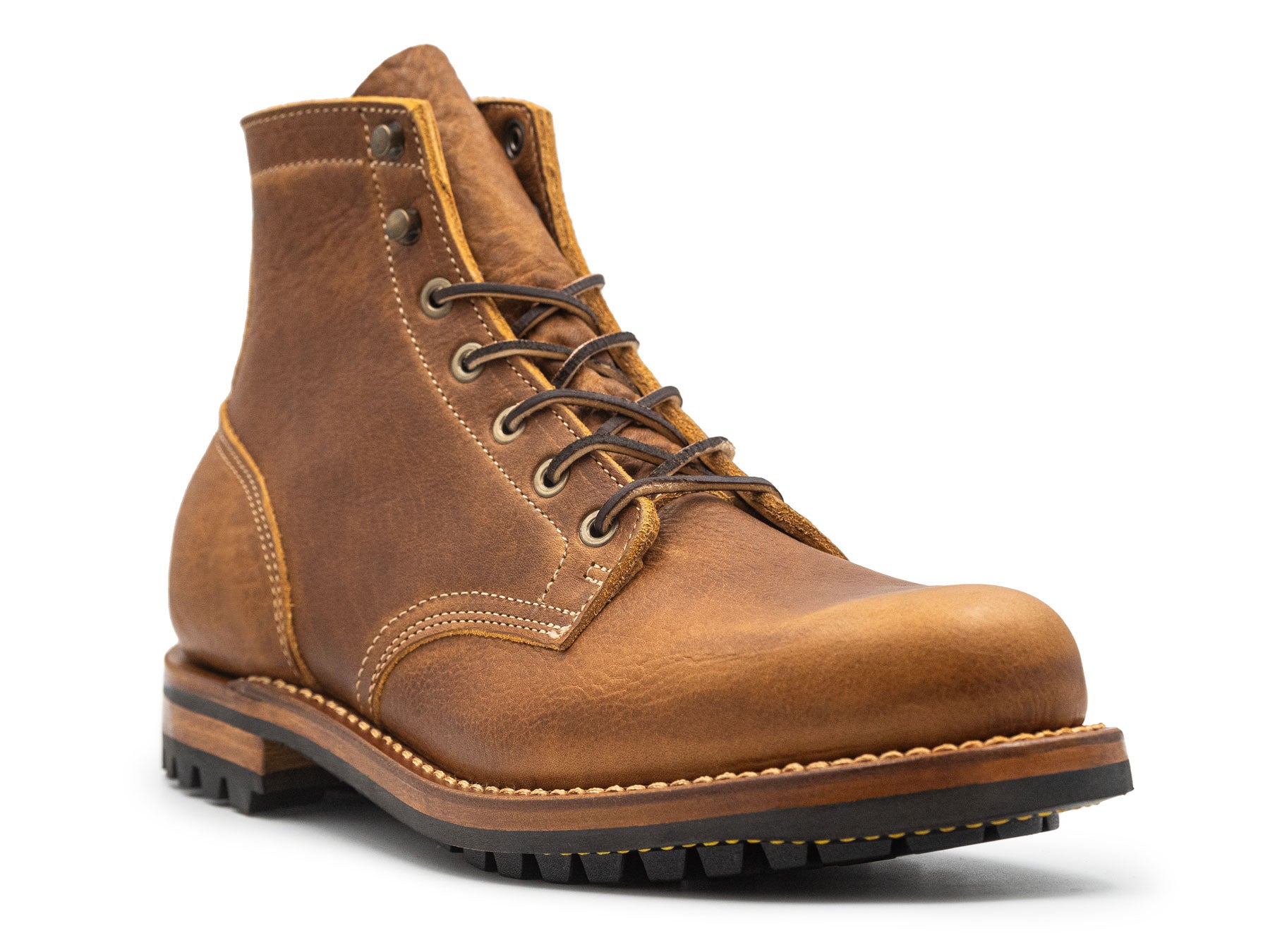 British Tan Grizzly | Plain Toe – Truman Boot Co.