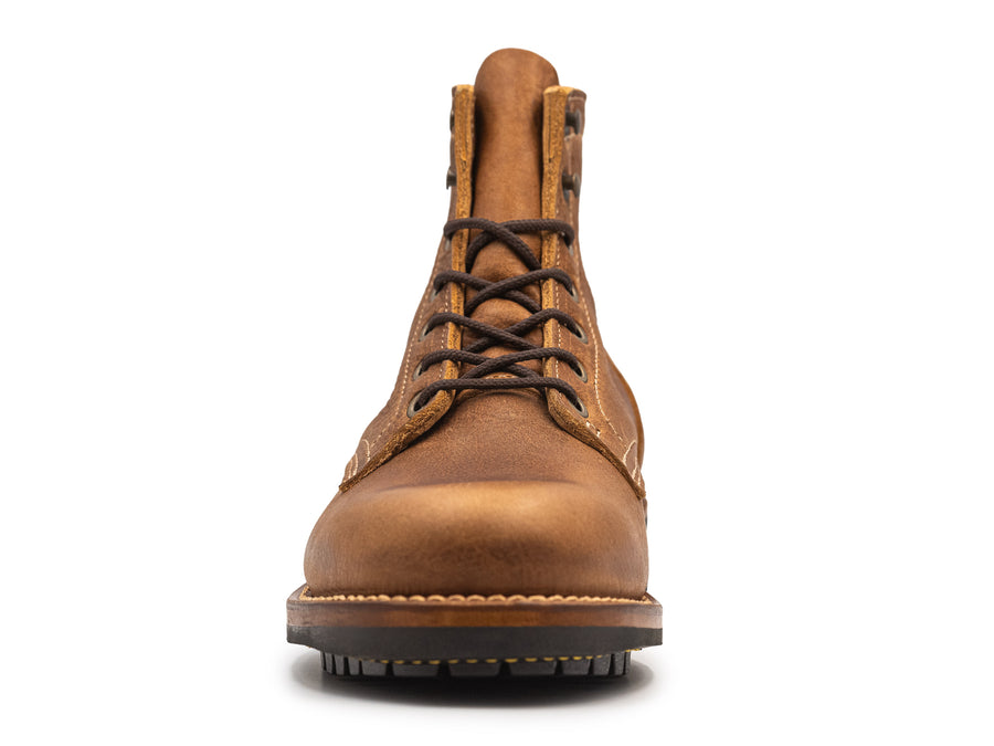 British Tan Grizzly | Plain Toe – Truman Boot Co.