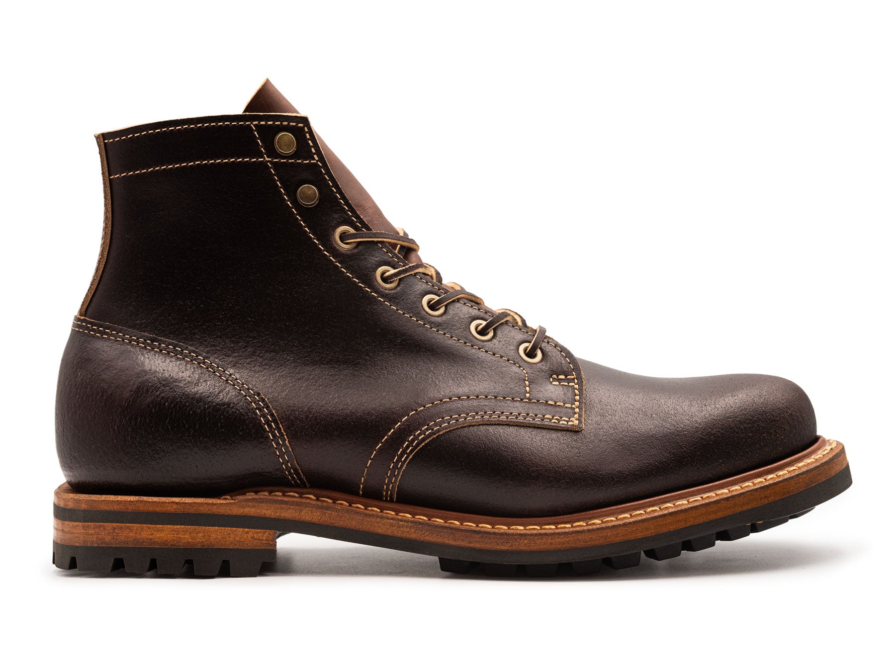Java Waxed Flesh | Plain Toe – Truman Boot Co.